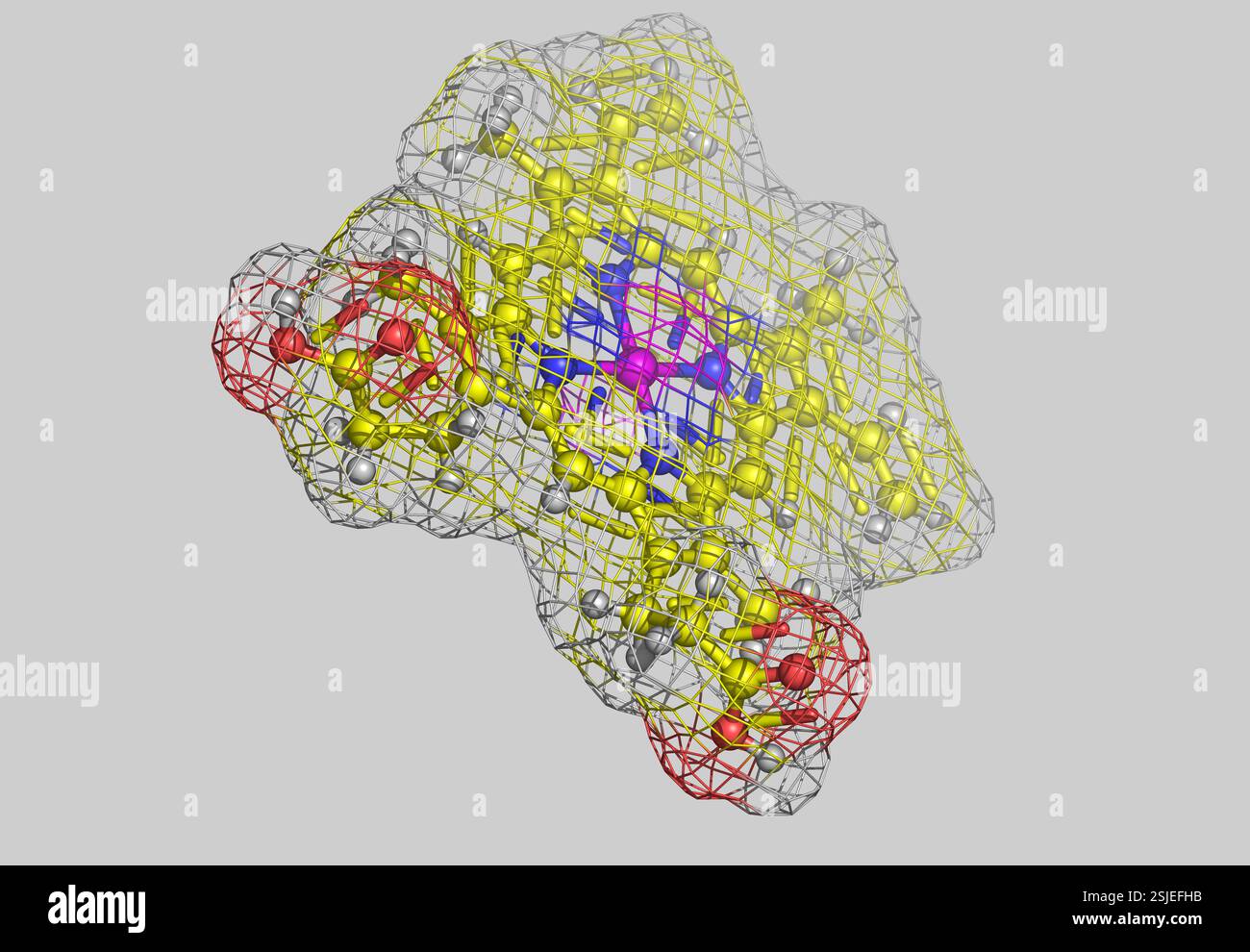 Blood, iron complex as a molecular model Stock Photo - Alamy