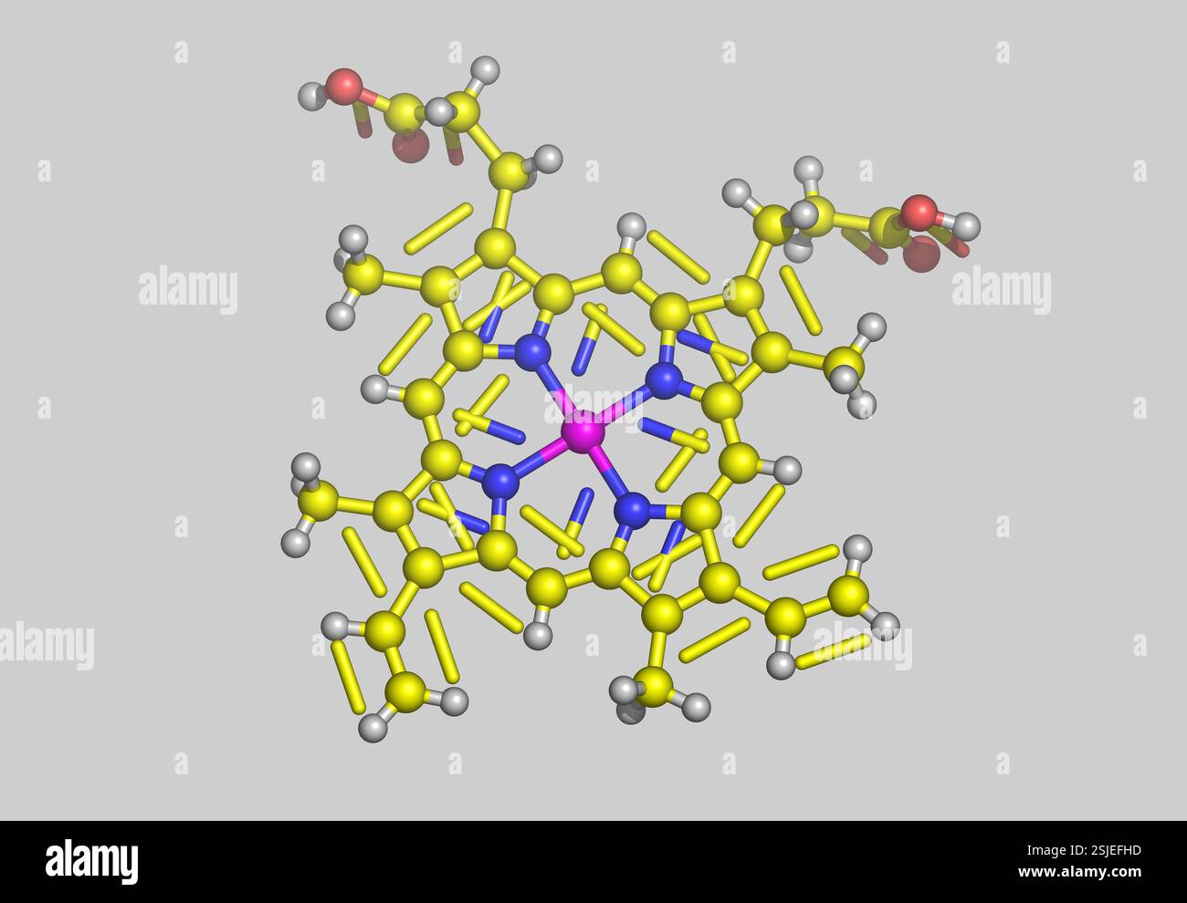 Blood, iron complex as a molecular model Stock Photo - Alamy