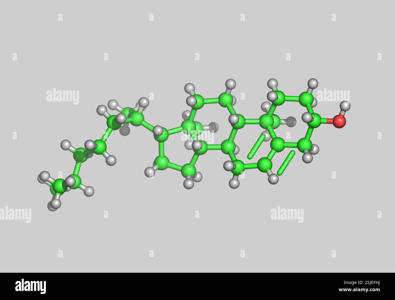 Molecular model of cholesterol Stock Photo - Alamy