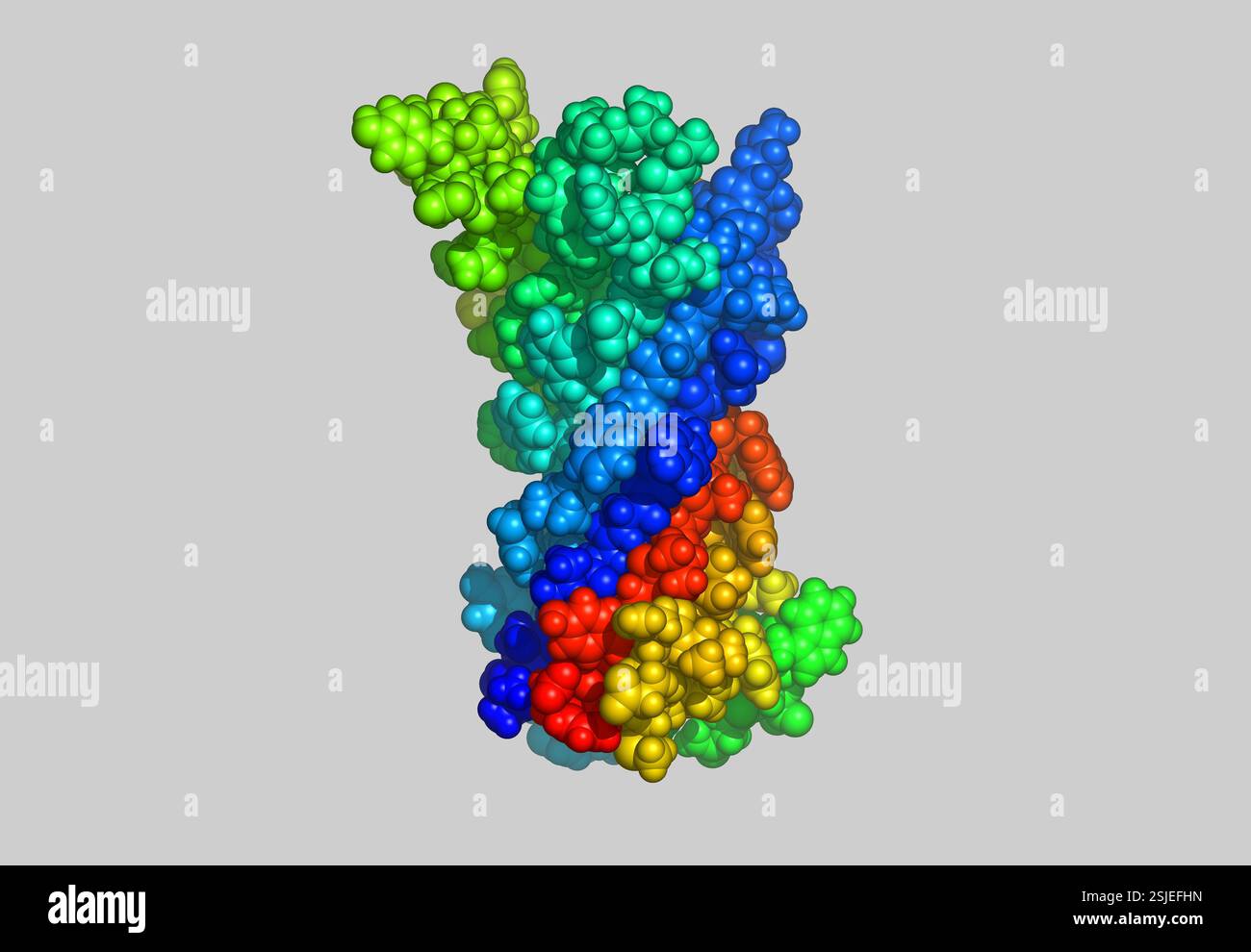 Protein, protein as a molecular model Stock Photo - Alamy