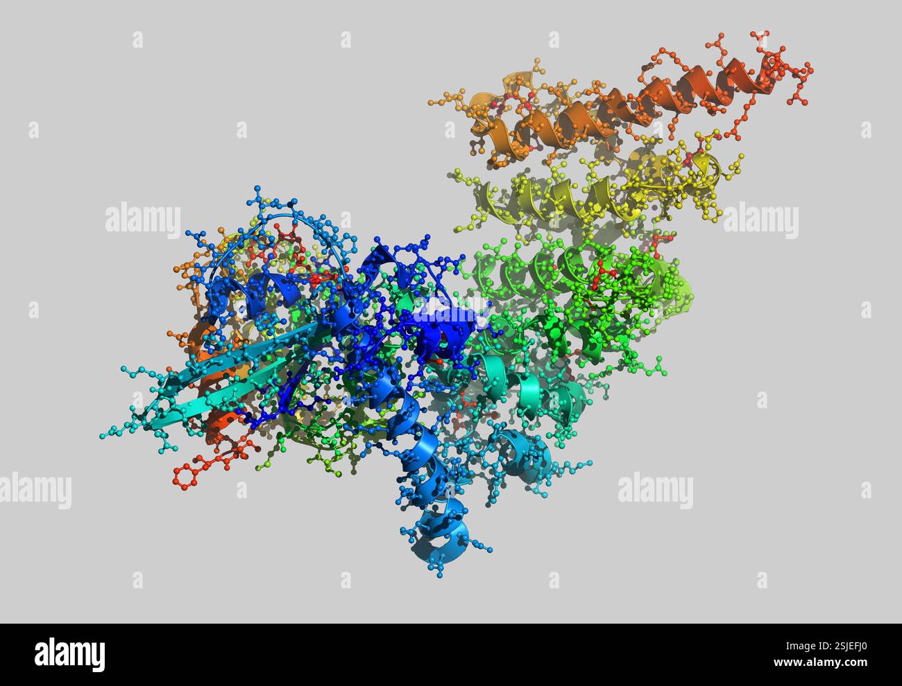 Protein, enzyme as a molecular model Stock Photo - Alamy