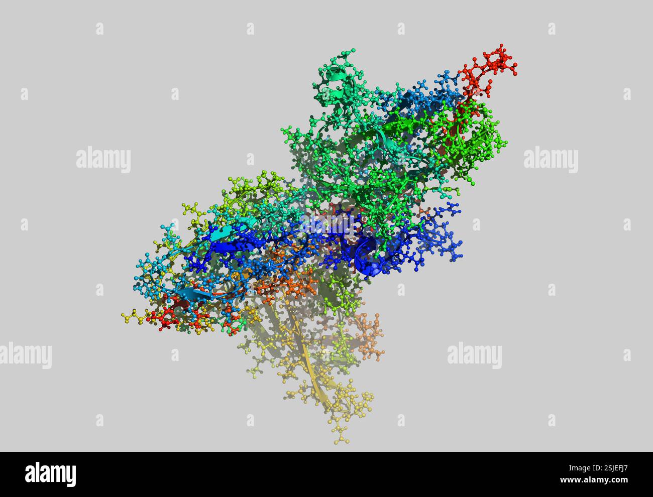 Cell dye as a molecular model Stock Photo - Alamy