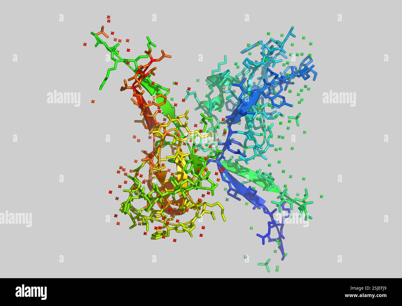 Protein, enzyme as a molecular model Stock Photo - Alamy
