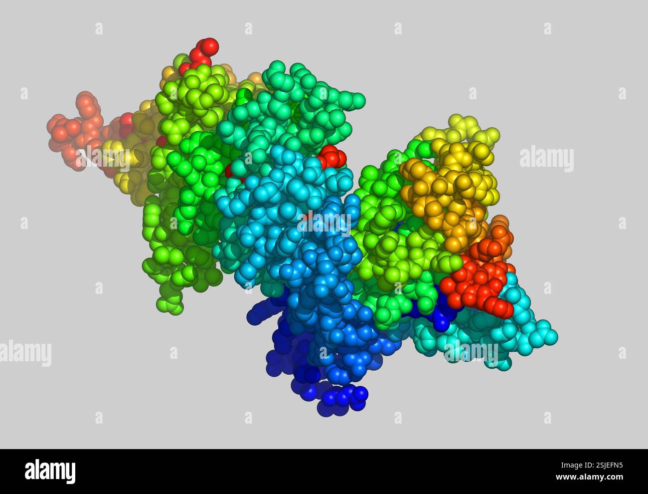 Protein, protein as a molecular model Stock Photo - Alamy