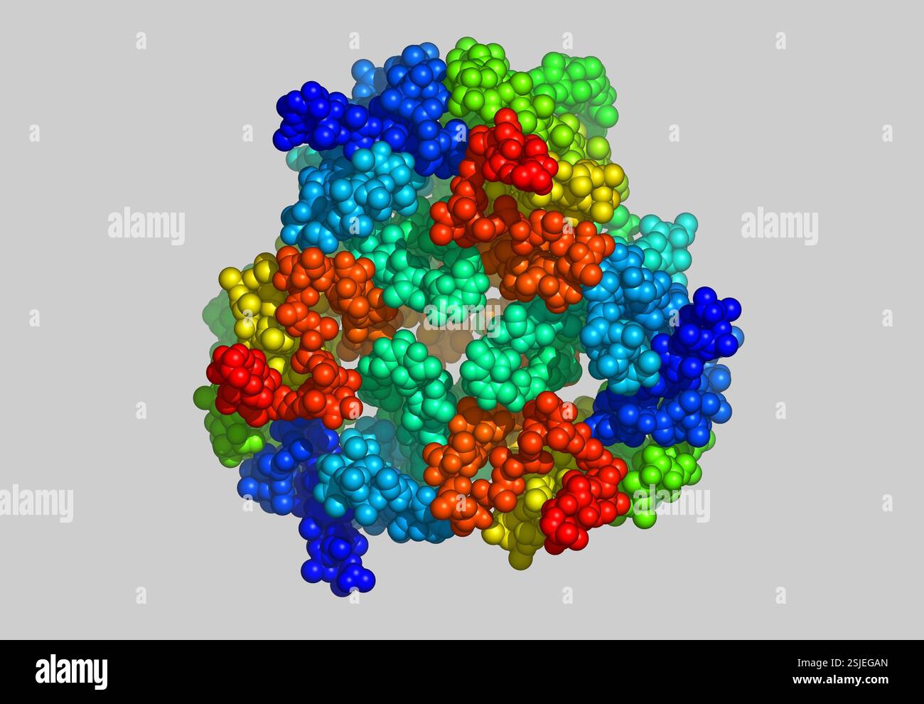 Protein, protein as a molecular model Stock Photo - Alamy