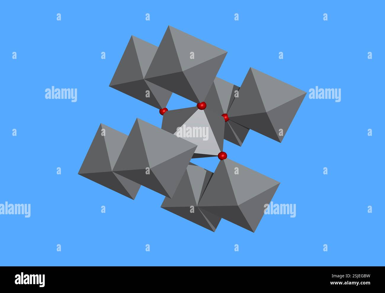 Mineral rutile in a molecular model Stock Photo - Alamy