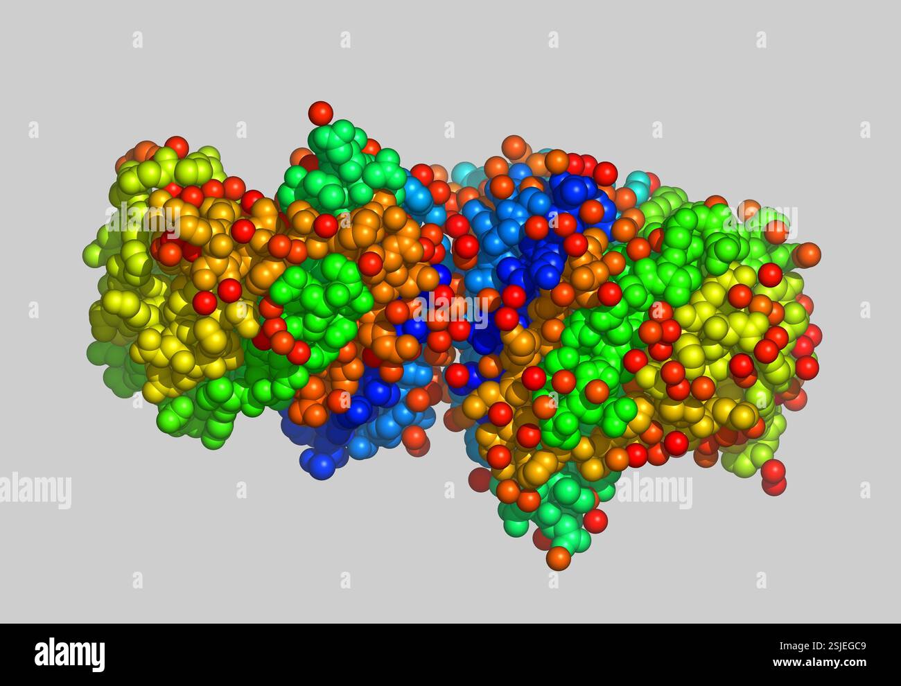 Protein, protein as a molecular model Stock Photo - Alamy