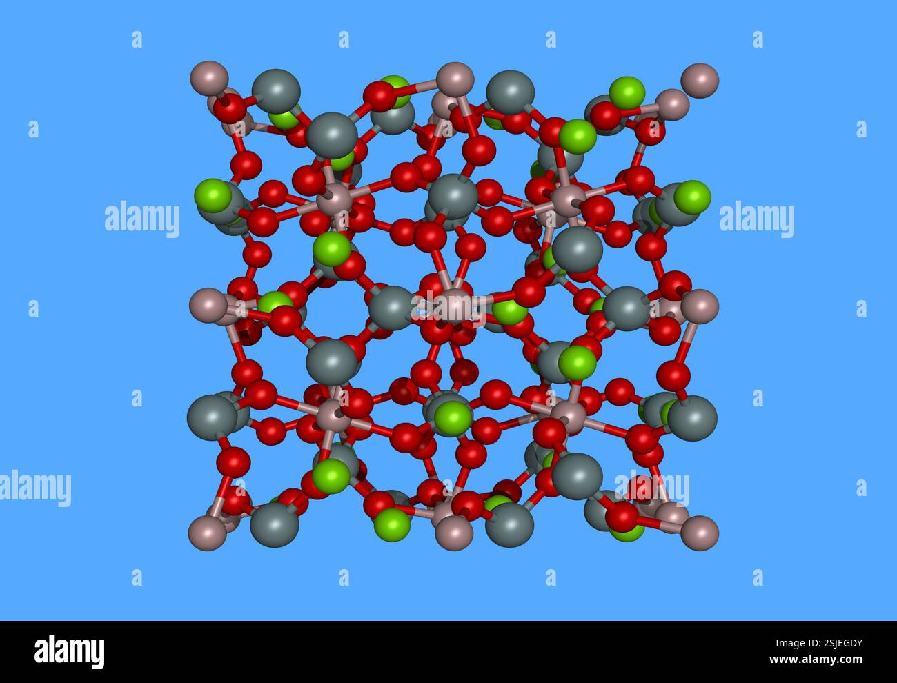 Mineral pyrope as a molecular model Stock Photo - Alamy