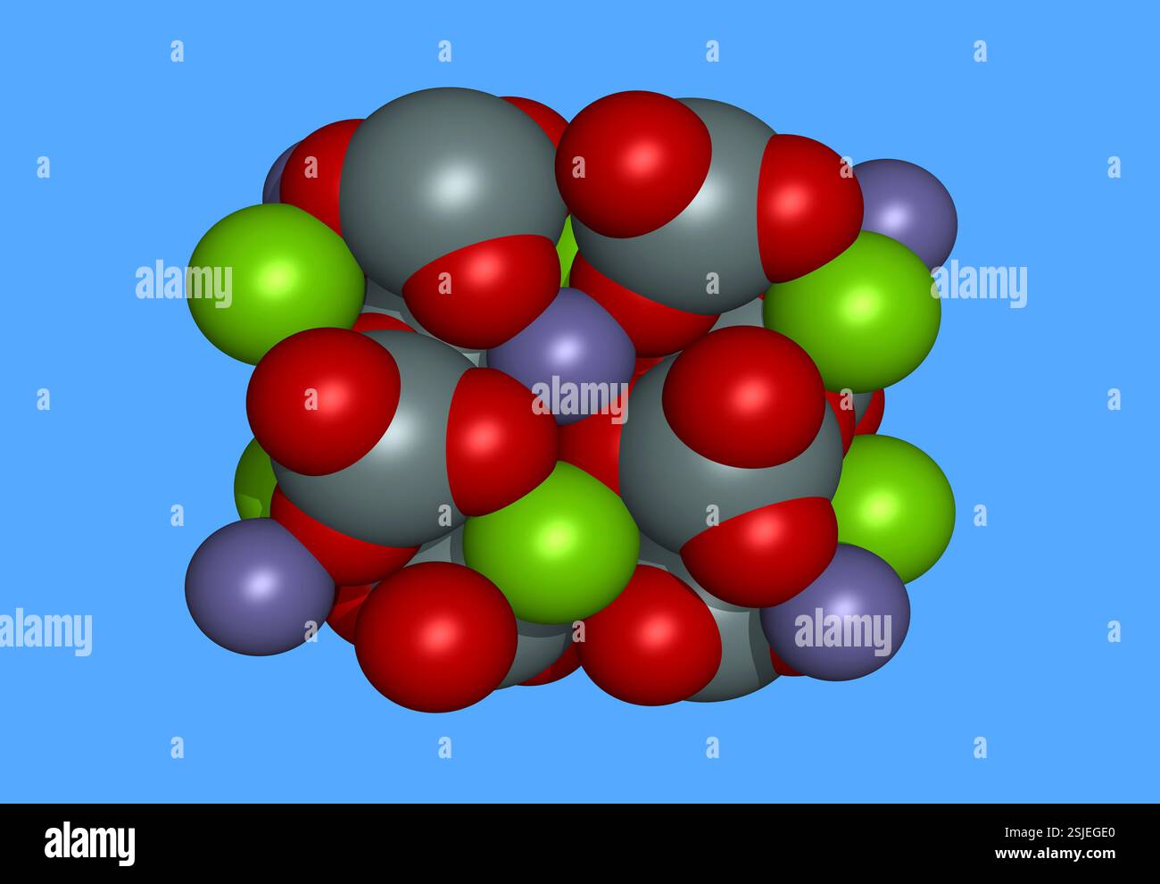Mineral augite as a molecular model Stock Photo - Alamy