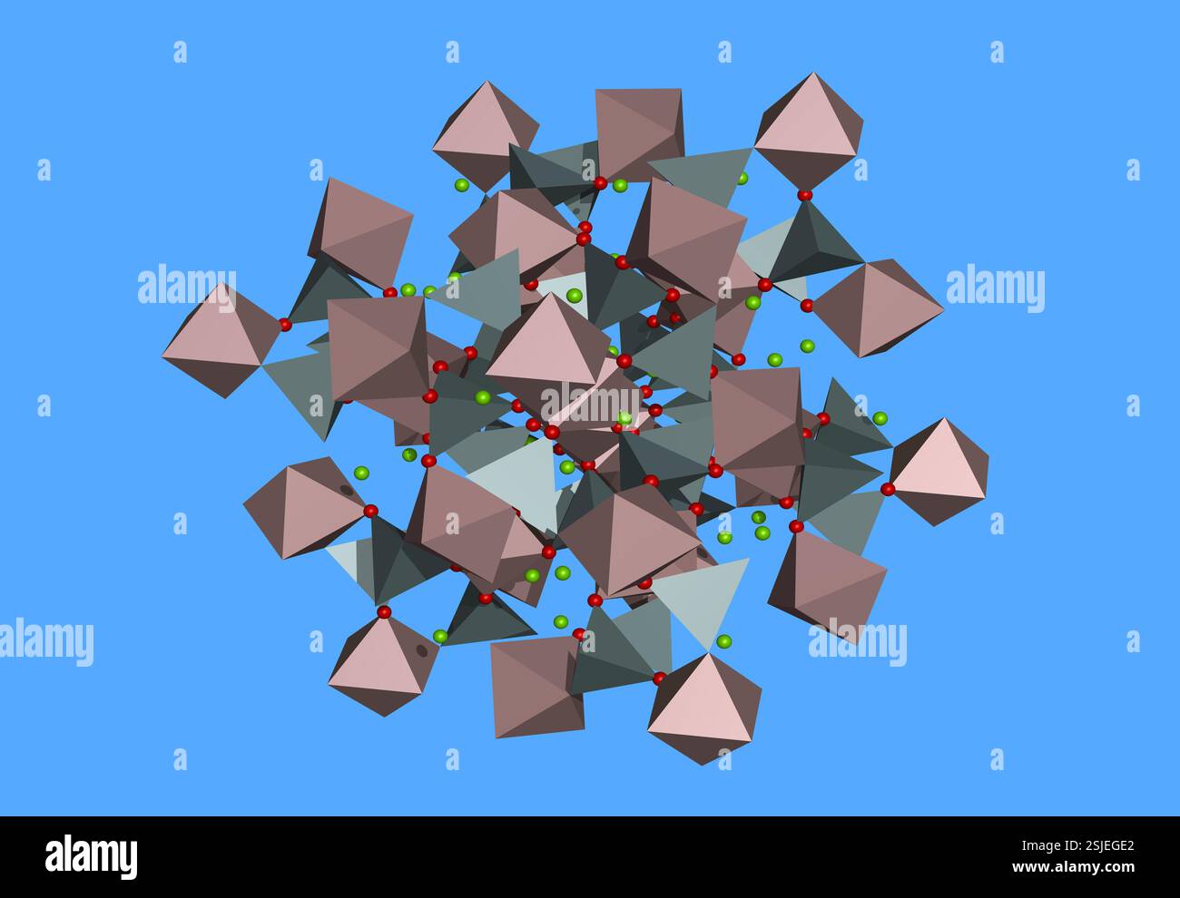 Mineral pyrope in a molecular model Stock Photo - Alamy