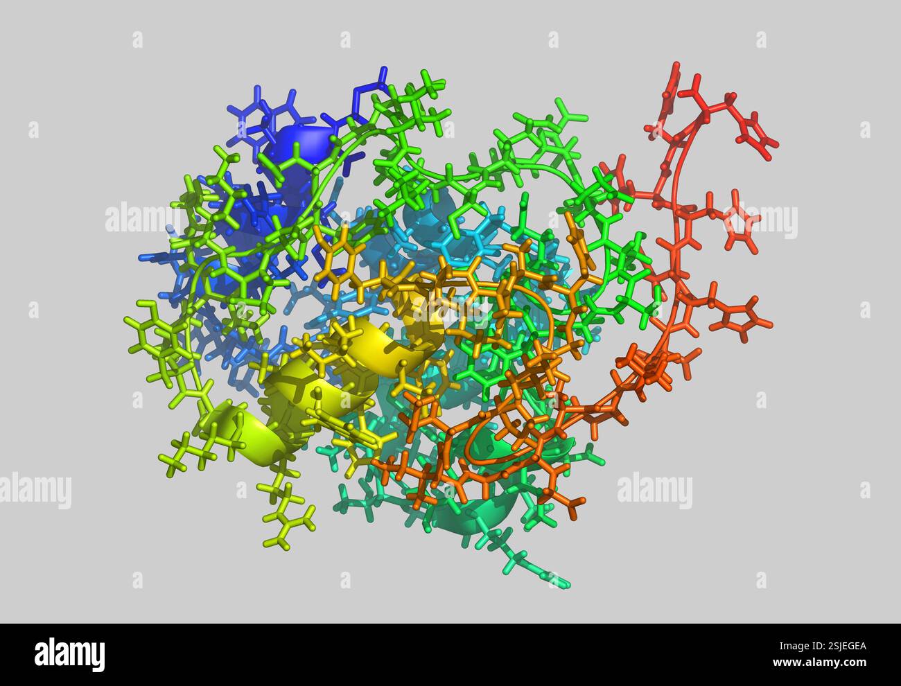 Protein, protein molecular model Stock Photo - Alamy