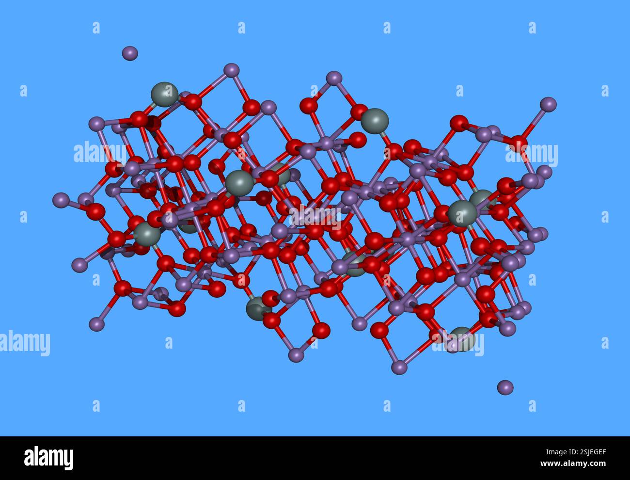 Mineral Braunite as a molecular model Stock Photo - Alamy