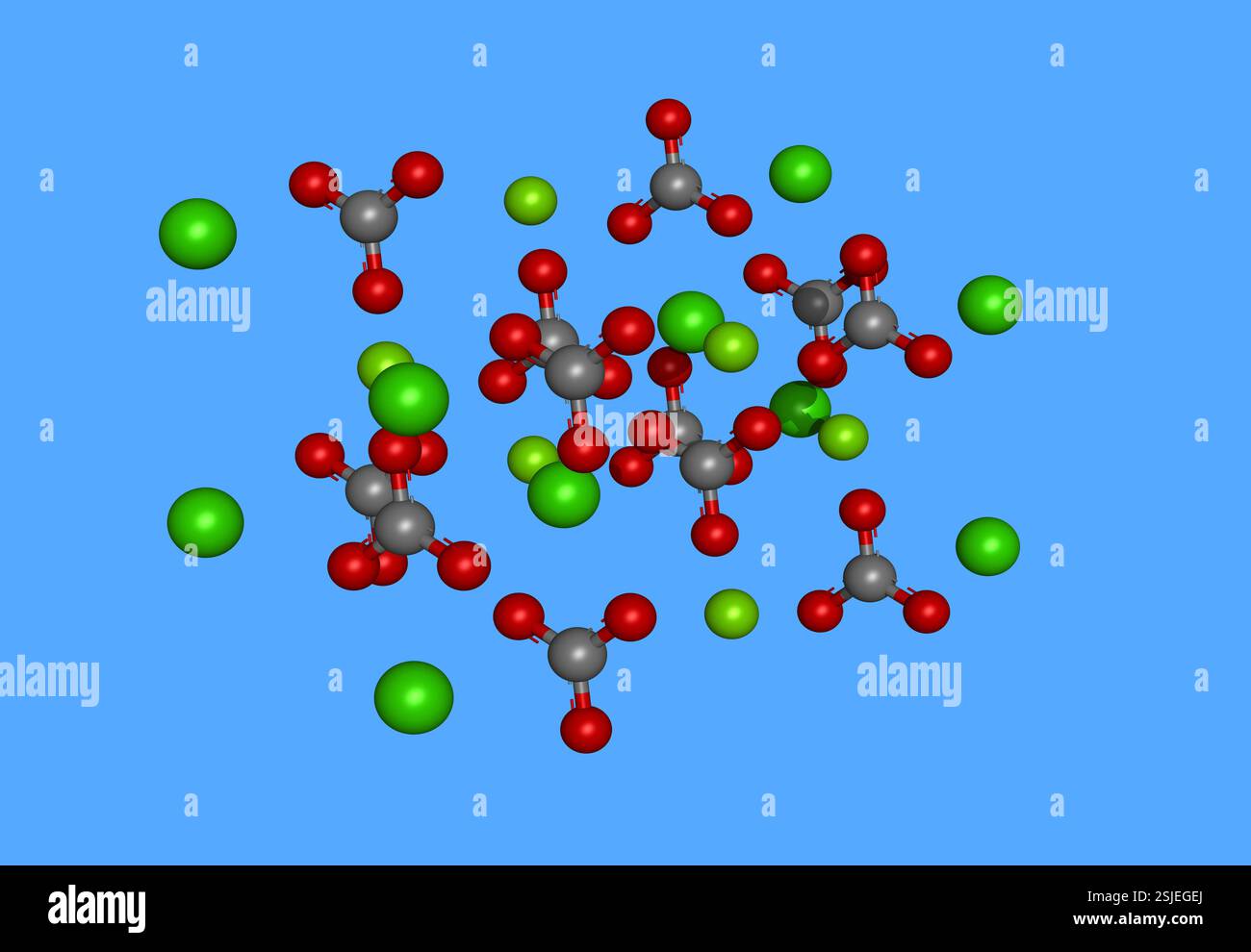 Mineral dolomite as a molecular model Stock Photo - Alamy