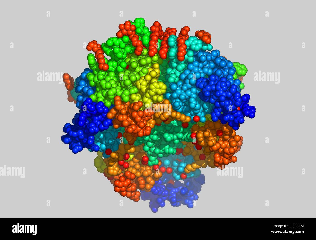 Protein, protein molecular model Stock Photo - Alamy