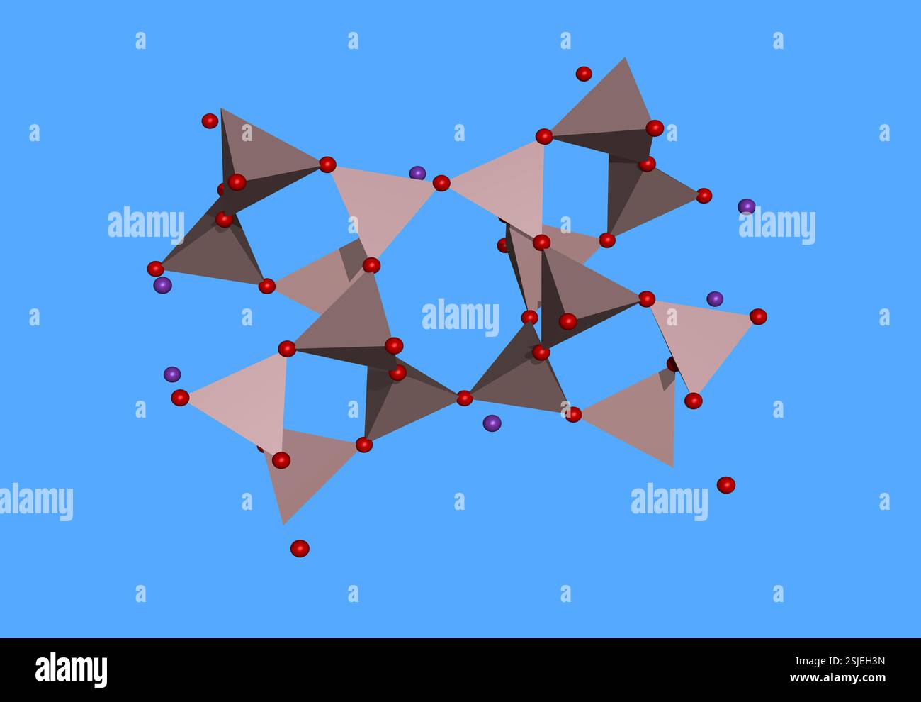 Mineral orthoclase as a molecular model Stock Photo - Alamy