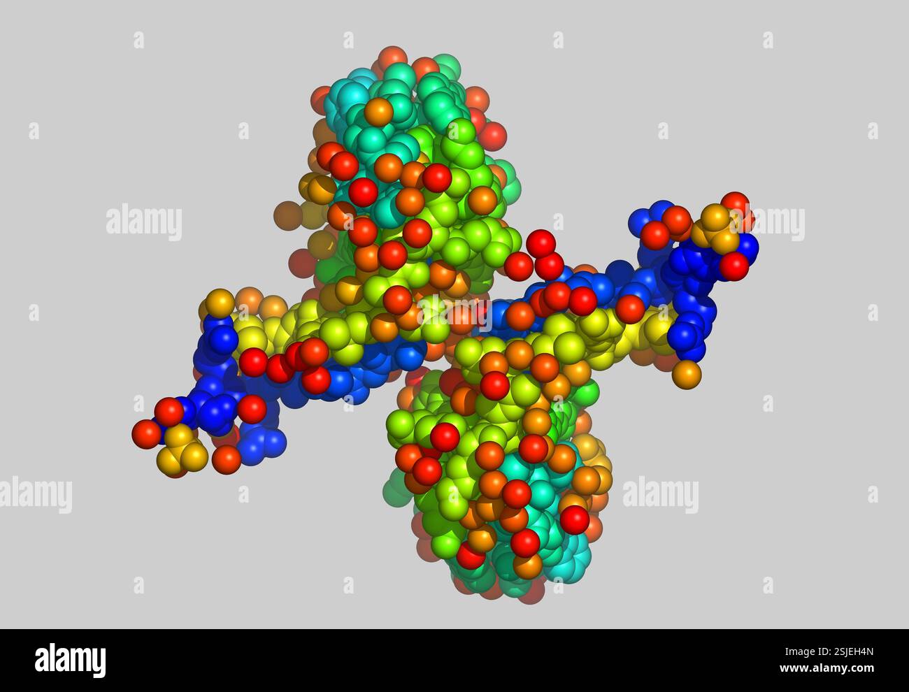 Protein, enzyme Molecular model Stock Photo - Alamy