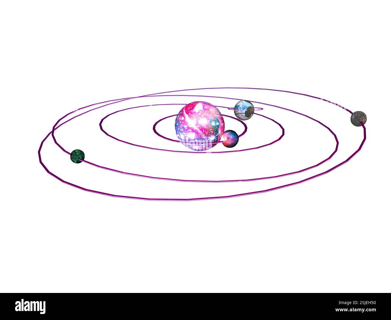Rotating planets in space hi-res stock photography and images - Alamy