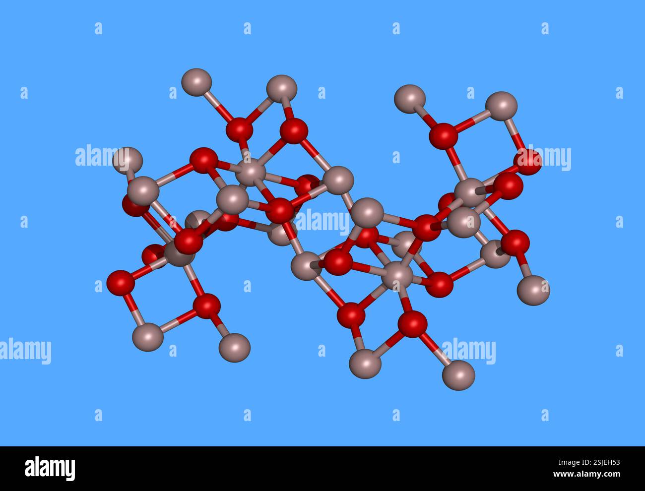 Mineral corundum as a molecular model Stock Photo - Alamy
