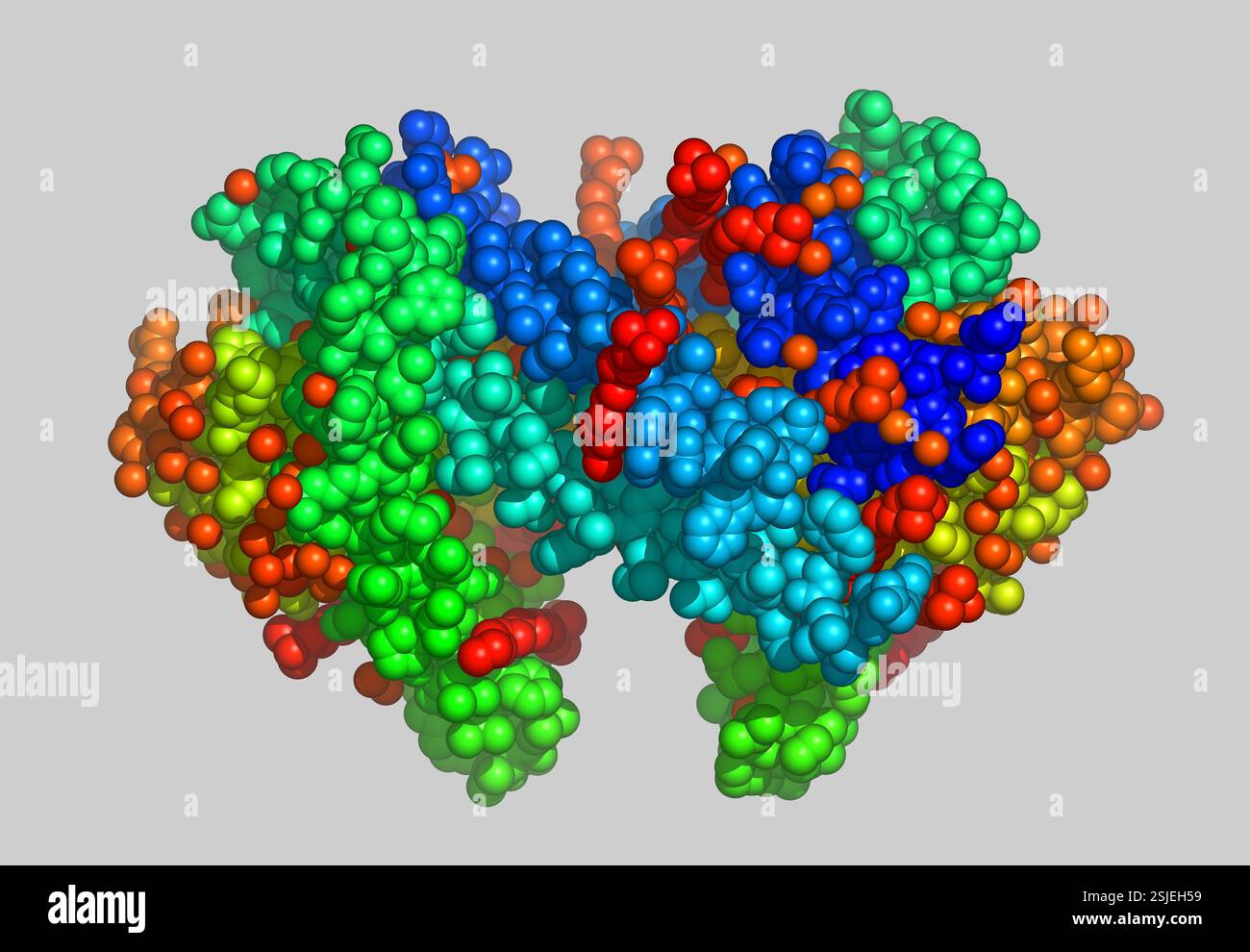 Protein, protein molecular model Stock Photo - Alamy