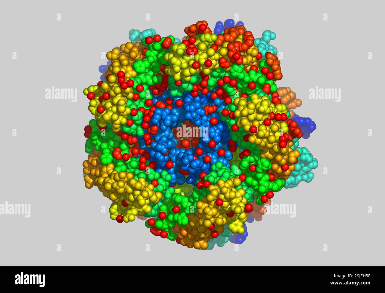 Protein, protein molecular model Stock Photo - Alamy