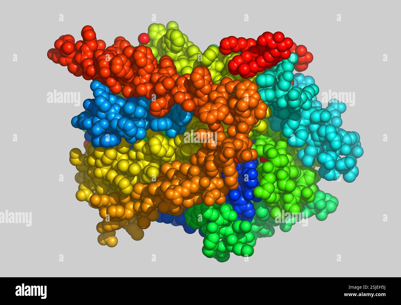 Protein, protein molecular model Stock Photo - Alamy