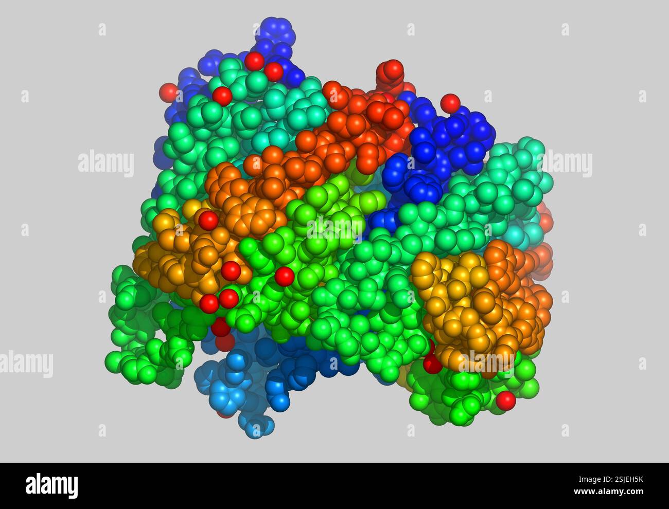 Protein, protein molecular model Stock Photo - Alamy