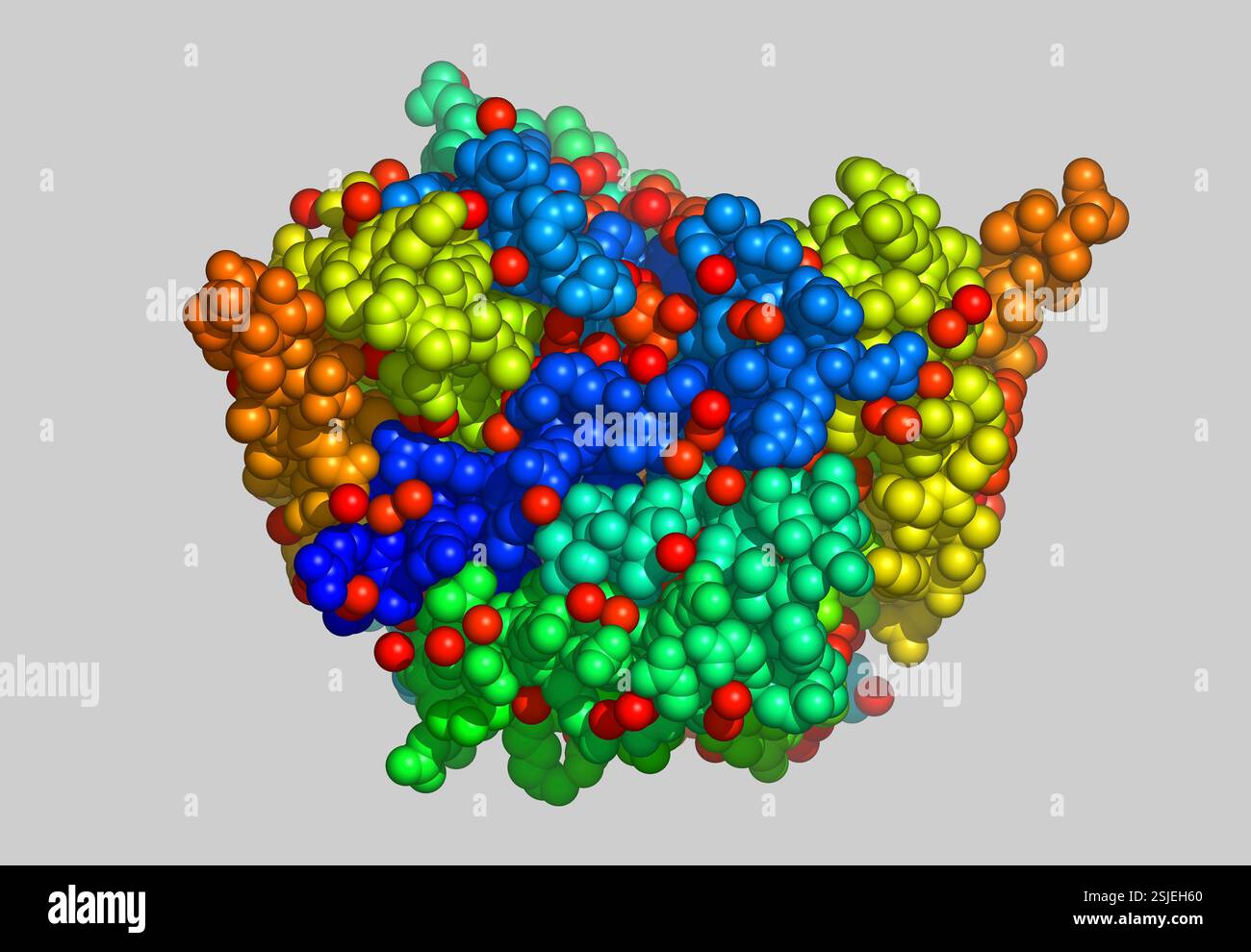 Protein, protein molecular model Stock Photo - Alamy