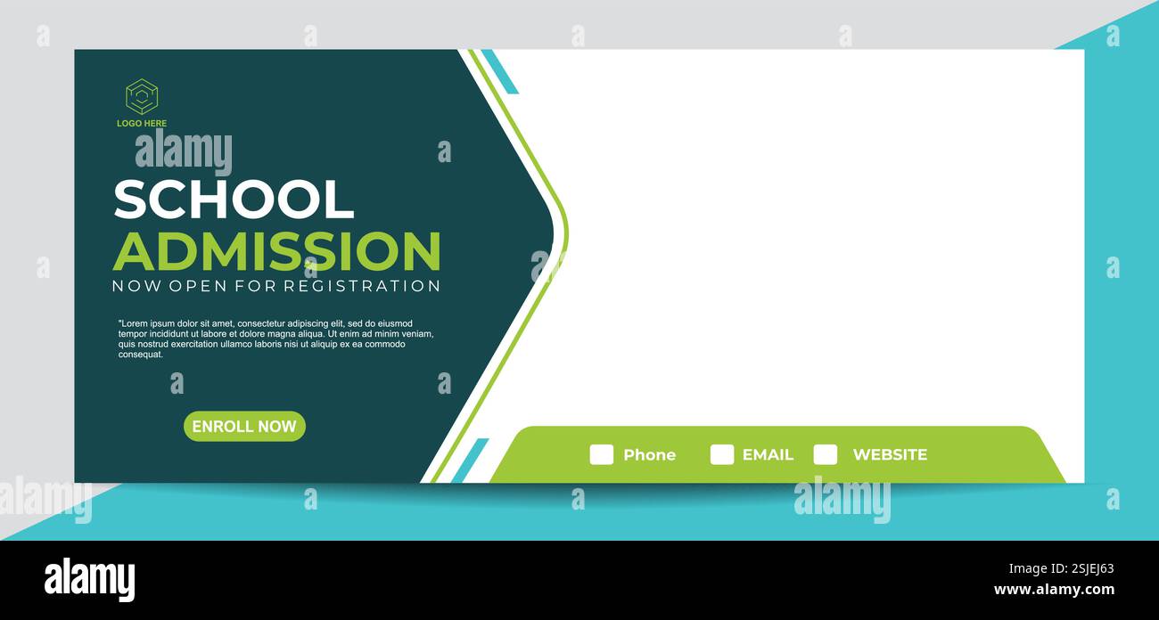 School Admission Now Open – Enroll Today for Registration Stock Vector Image & Art - Alamy