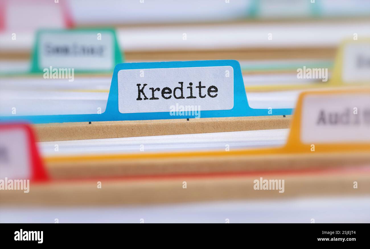 Files labeled Credits Stock Photo - Alamy