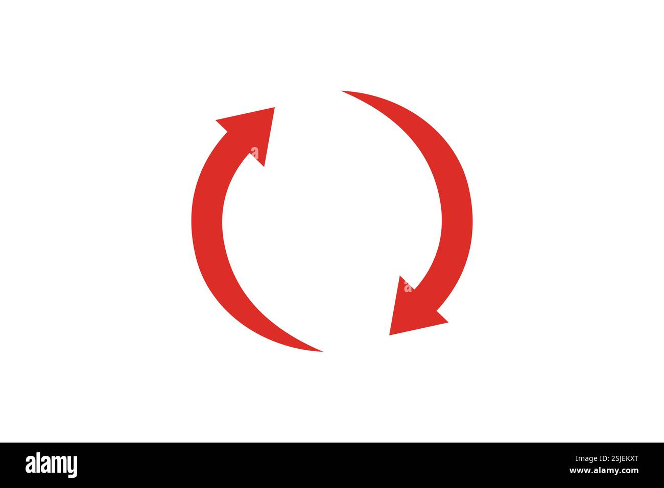 Red Circular Arrows Icon for Reload and Refresh Symbol Stock Vector Image & Art - Alamy