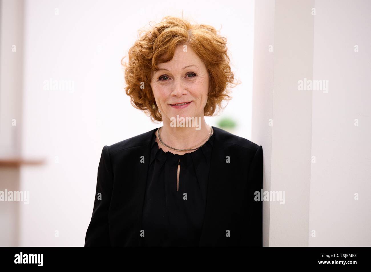 Berlin, Germany. 11th Feb, 2025. Heike Trinker, actress, comes to the ...
