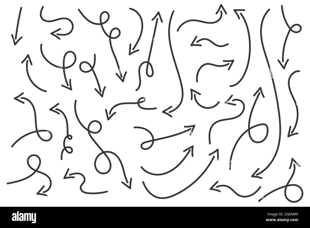 Black arrows various shapes Stock Vector Images - Alamy