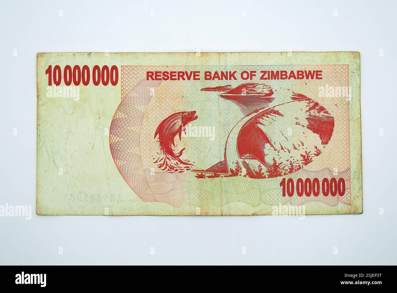 10 000 000 (ten million) Zimbabwean dollar banknote, Z$, Zimbabwe ...