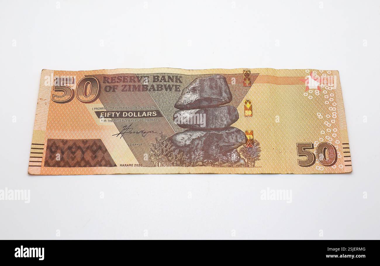 50 zimbabwean dollar banknote hi-res stock photography and images - Alamy