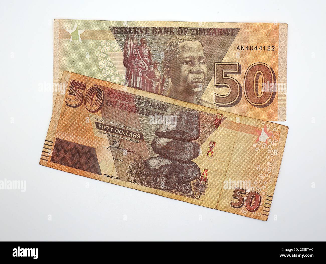 50 zimbabwean dollar banknote hi-res stock photography and images - Alamy
