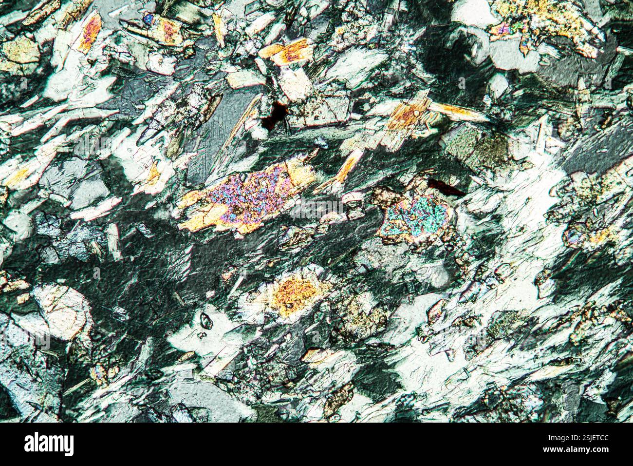Chlorite schist rock 100x Stock Photo - Alamy