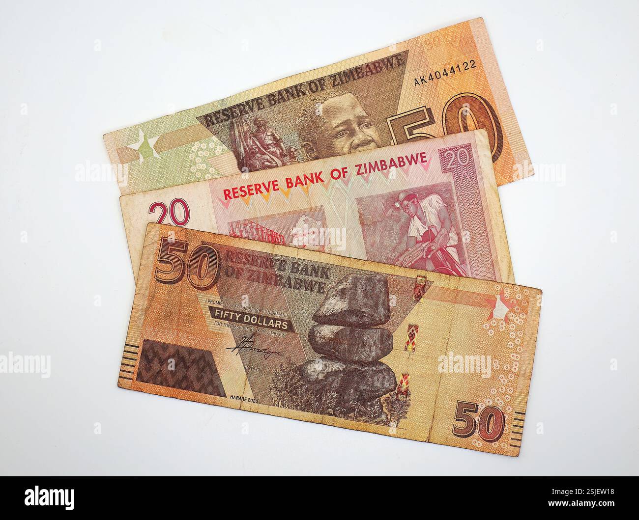 Zimbabwean dollar banknotes, Z$, Zimbabwe, Africa Stock Photo - Alamy