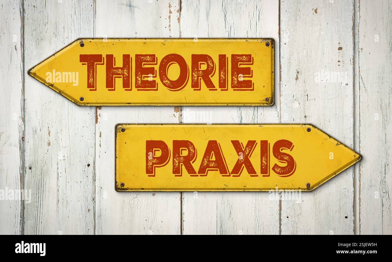 Guide - theory or practice Stock Photo - Alamy