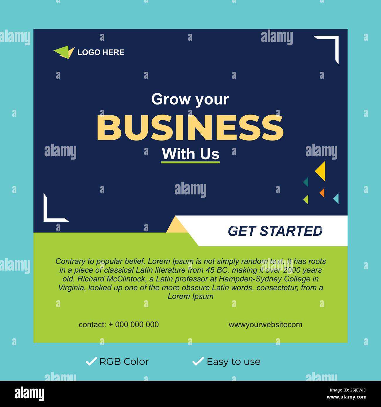 Business Growth Marketing Banner – Professional Promotion & Branding Stock Vector Image & Art ...