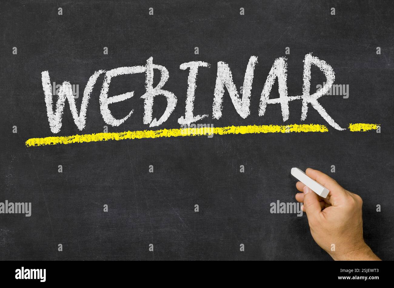 Text on whiteboard - Webinar Stock Photo - Alamy