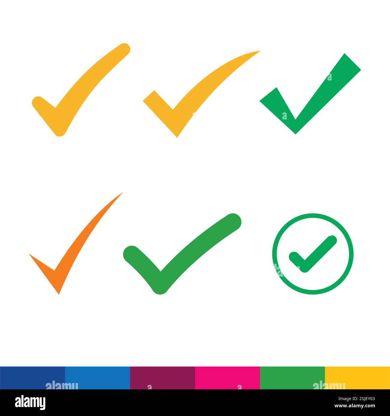 Check mark icons verification hi-res stock photography and images - Alamy