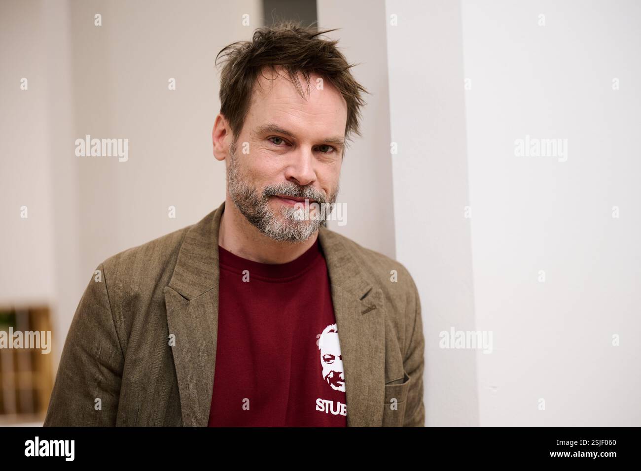 Berlin, Germany. 11th Feb, 2025. Wanja Mues, actor, comes to the ...