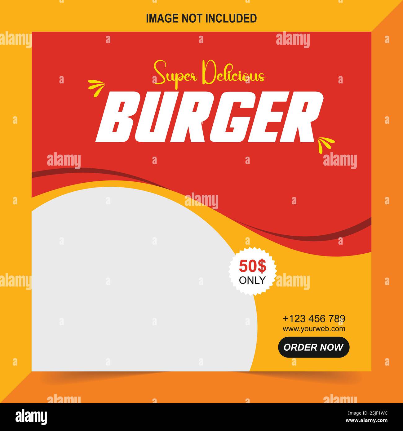 Super Deals Burger, Social Media Post Design template banner , a Tasty ...