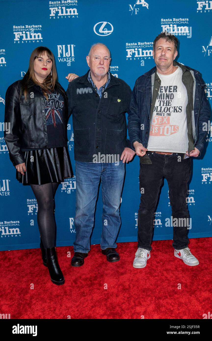 Jessica Russo, Andre Relis und Nick Mead bei der Verleihung der ...