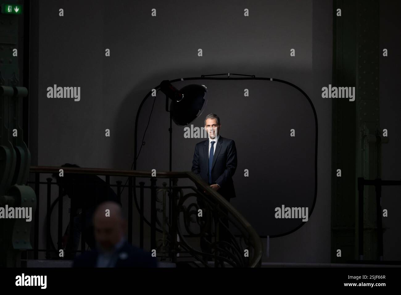 Paris, France. 11th Feb, 2025. CEO of CMA-CGM Rodolphe Saade before the ...