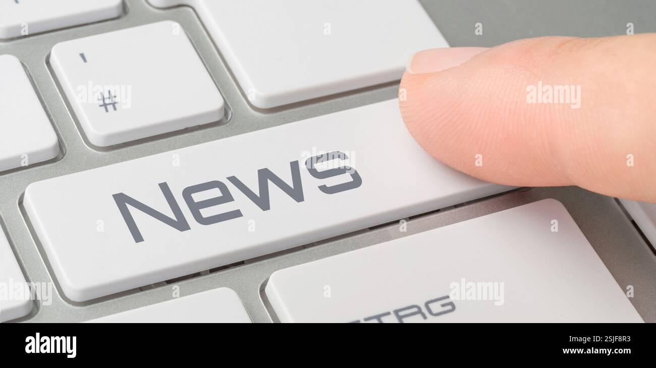 Keyboard with labeled key - News Stock Photo - Alamy