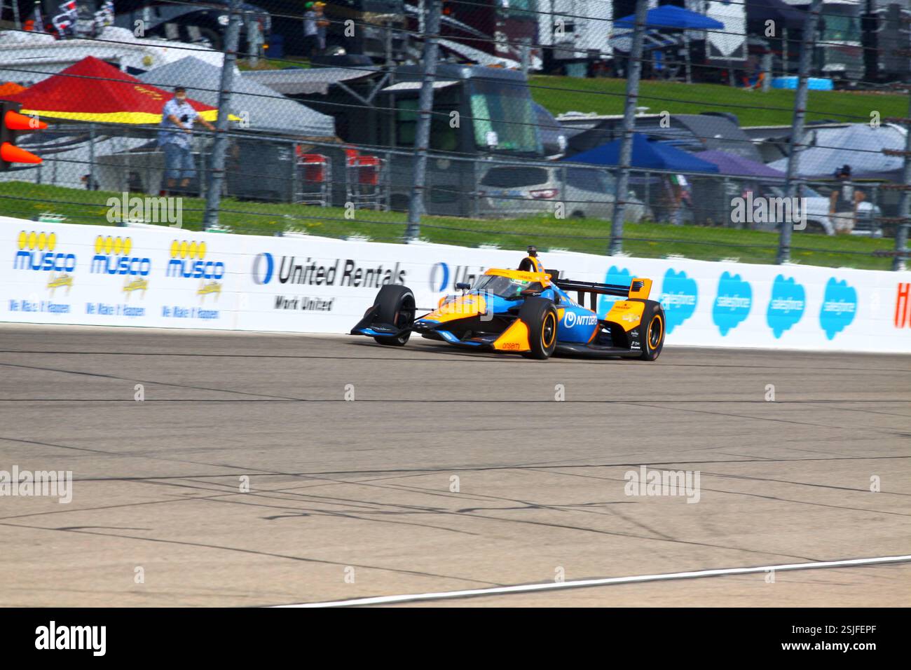Newton Iowa, July 12, 2024: Nolan Siegel Hy-Vee INDYCAR at Iowa ...
