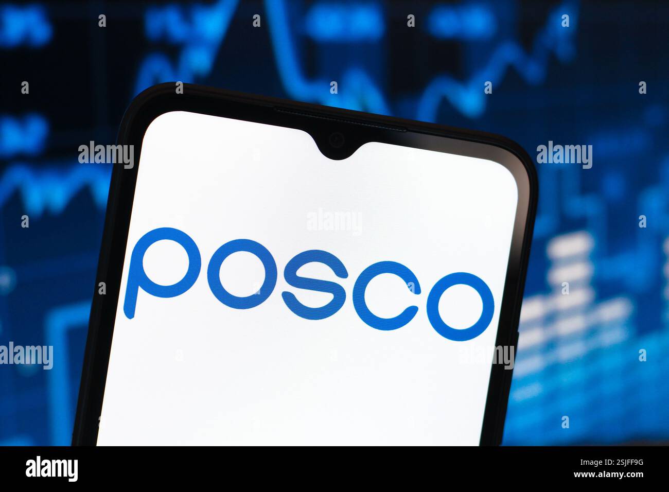 Canada. 11th Feb, 2025. In this photo illustration, the Pohang Iron and ...