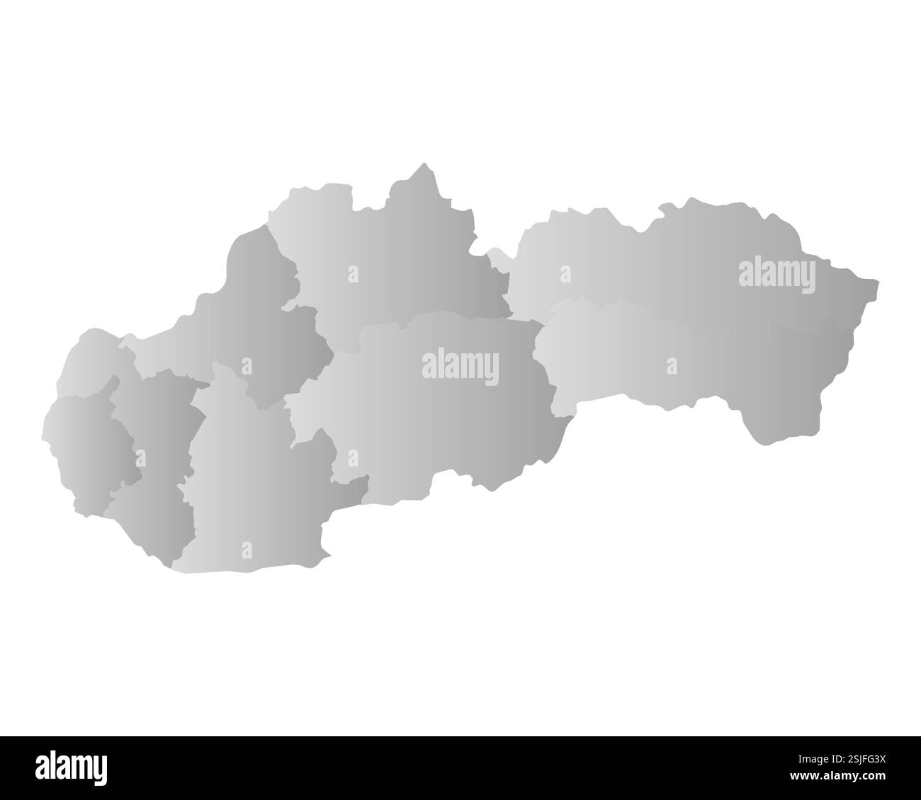 Map of Slovakia Stock Photo - Alamy