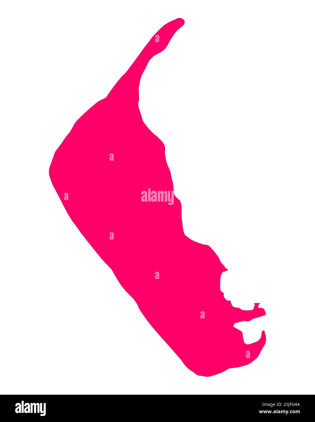 Map of Amrum Stock Photo - Alamy